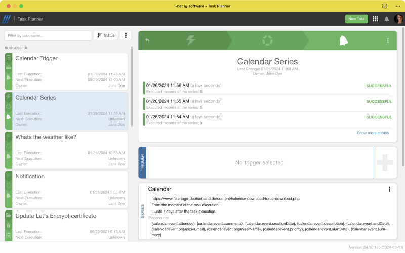 SEP IT AG - Help - Task Planner
